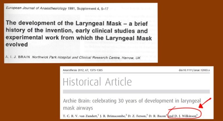 Amazing experimental laryngeal masks : The history of the LMA